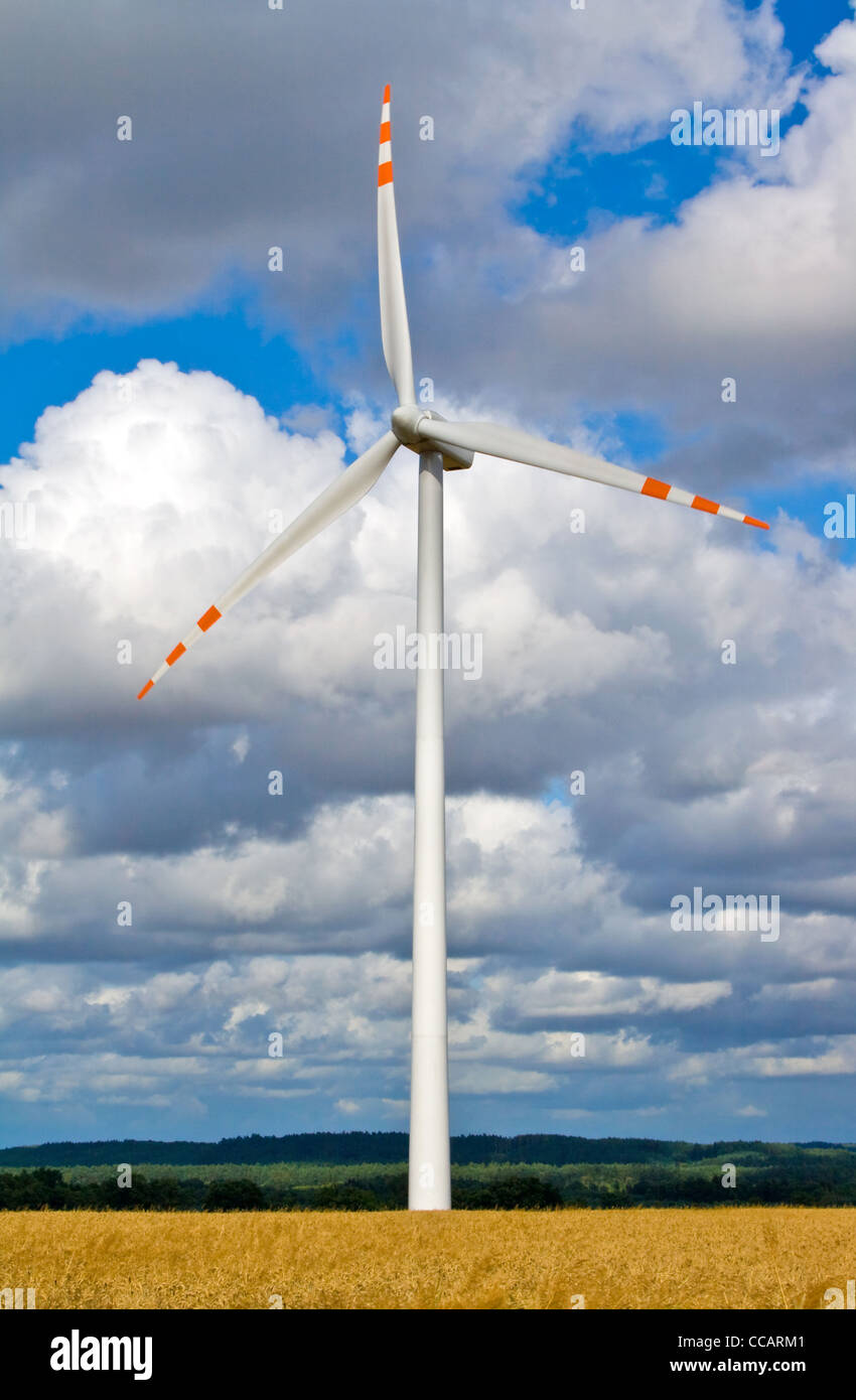 object series: wind turbine on field Stock Photo - Alamy