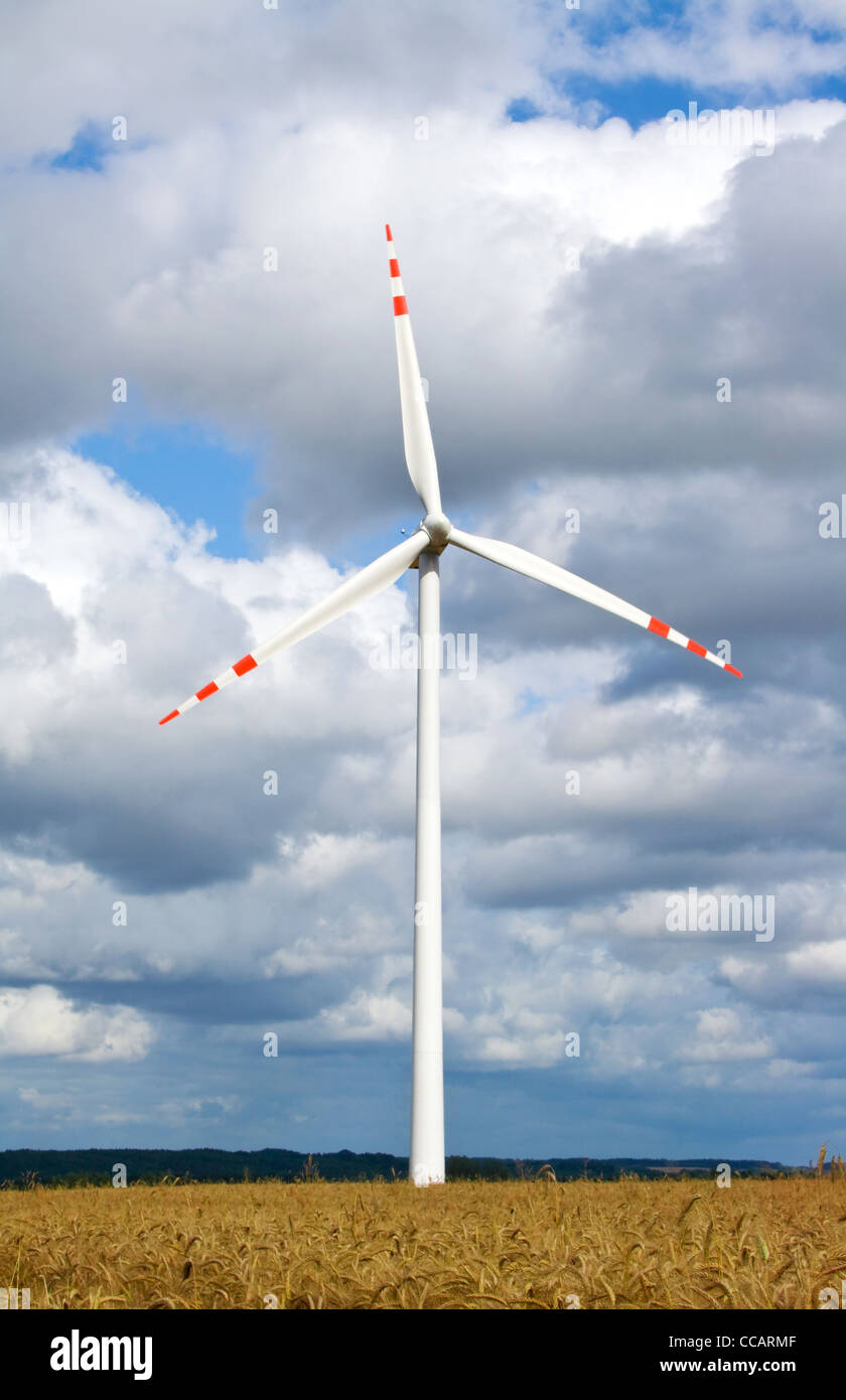 object series: wind turbine in field Stock Photo - Alamy