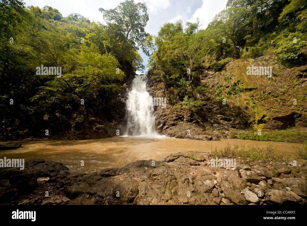 Montezuma Waterfall, Montezuma, Nicoya Peninsula, Costa Rica, Central ...