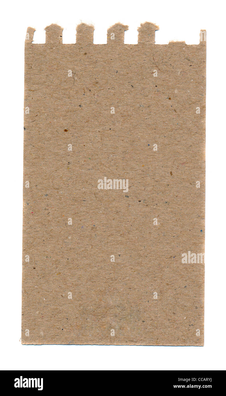 isolated recycling paper notebook page brown background Stock Photo - Alamy