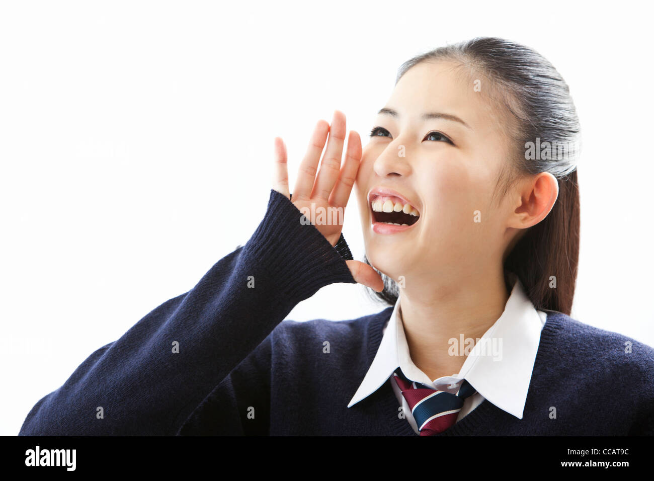 High school girl calling Stock Photo - Alamy