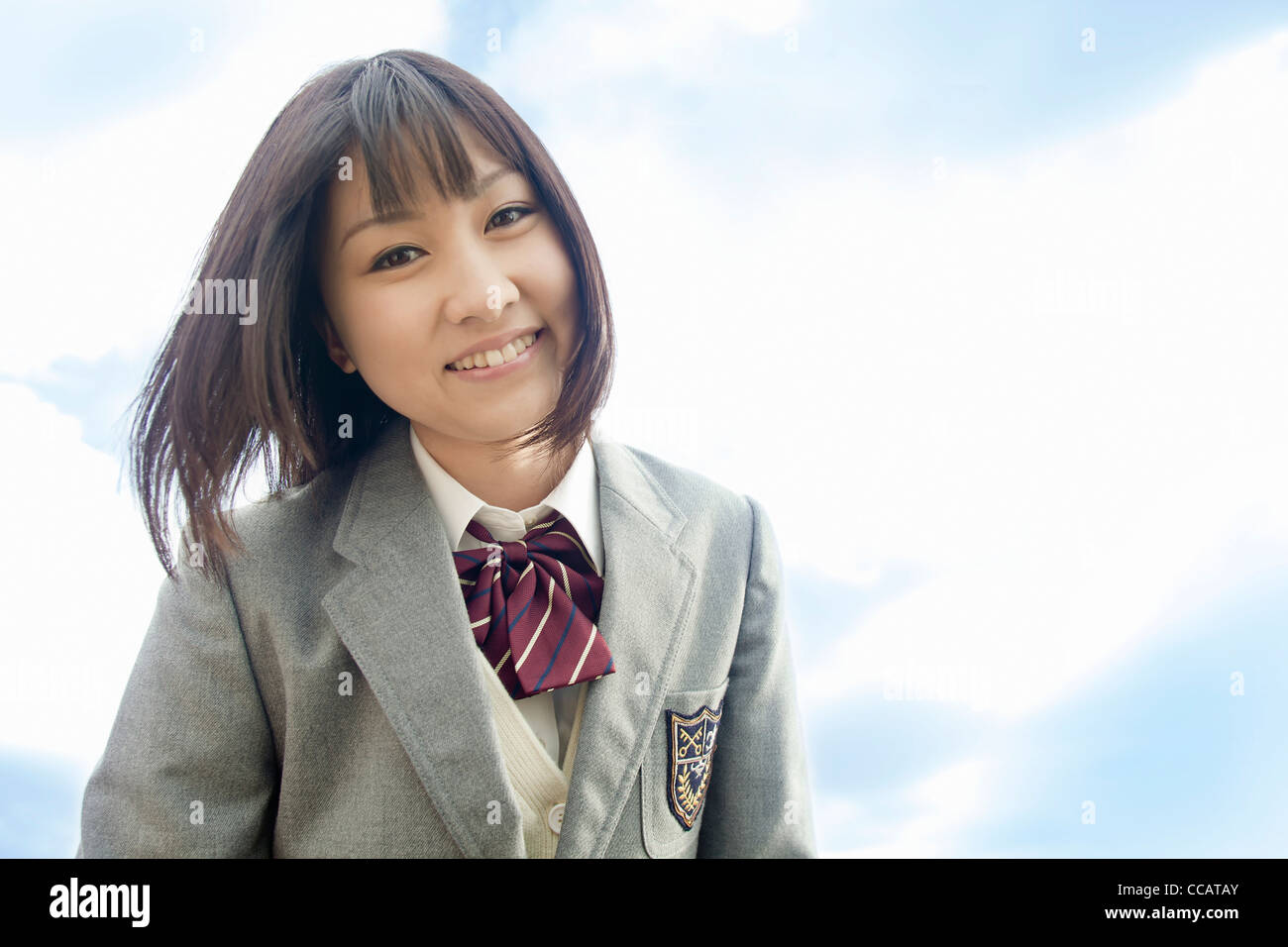 High school girl Stock Photo - Alamy