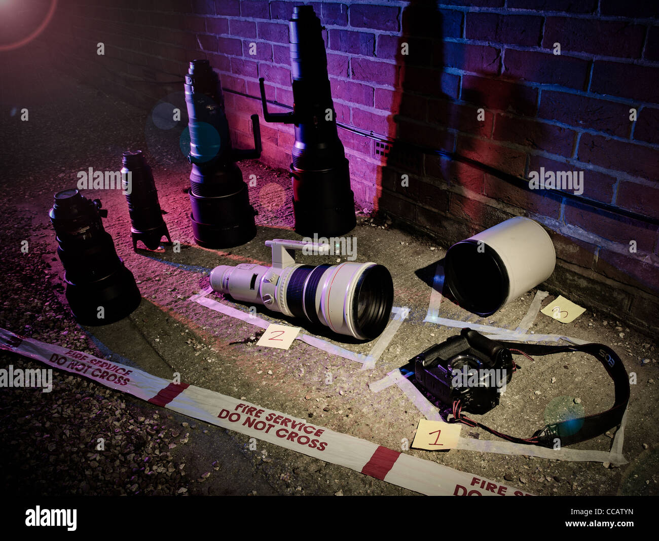 a parady of the death of Canon 600mm lens and eos 1dn being ...