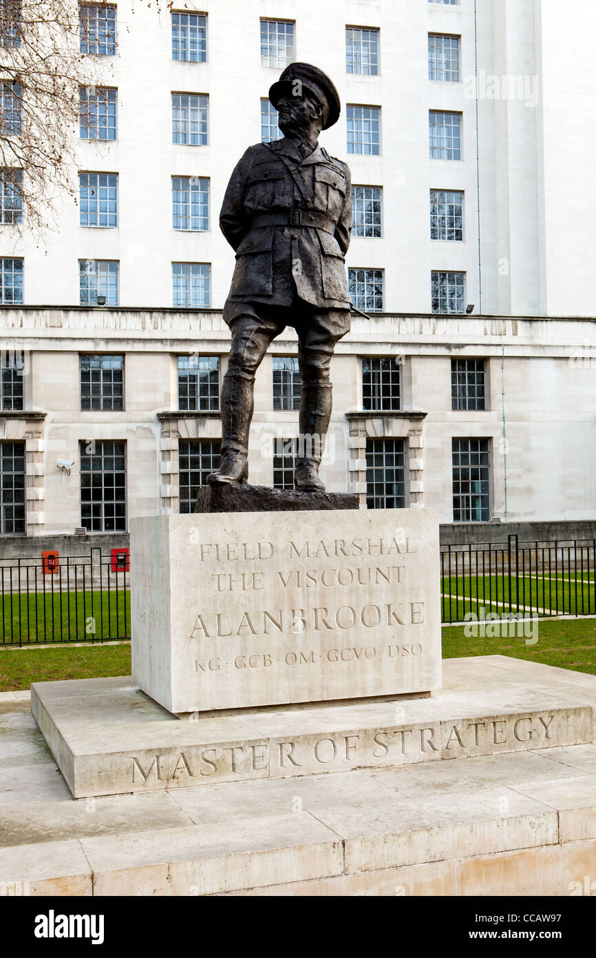 Statue of Field Marshal Alan Francis Brooke, 1st Viscount Alanbrooke ...