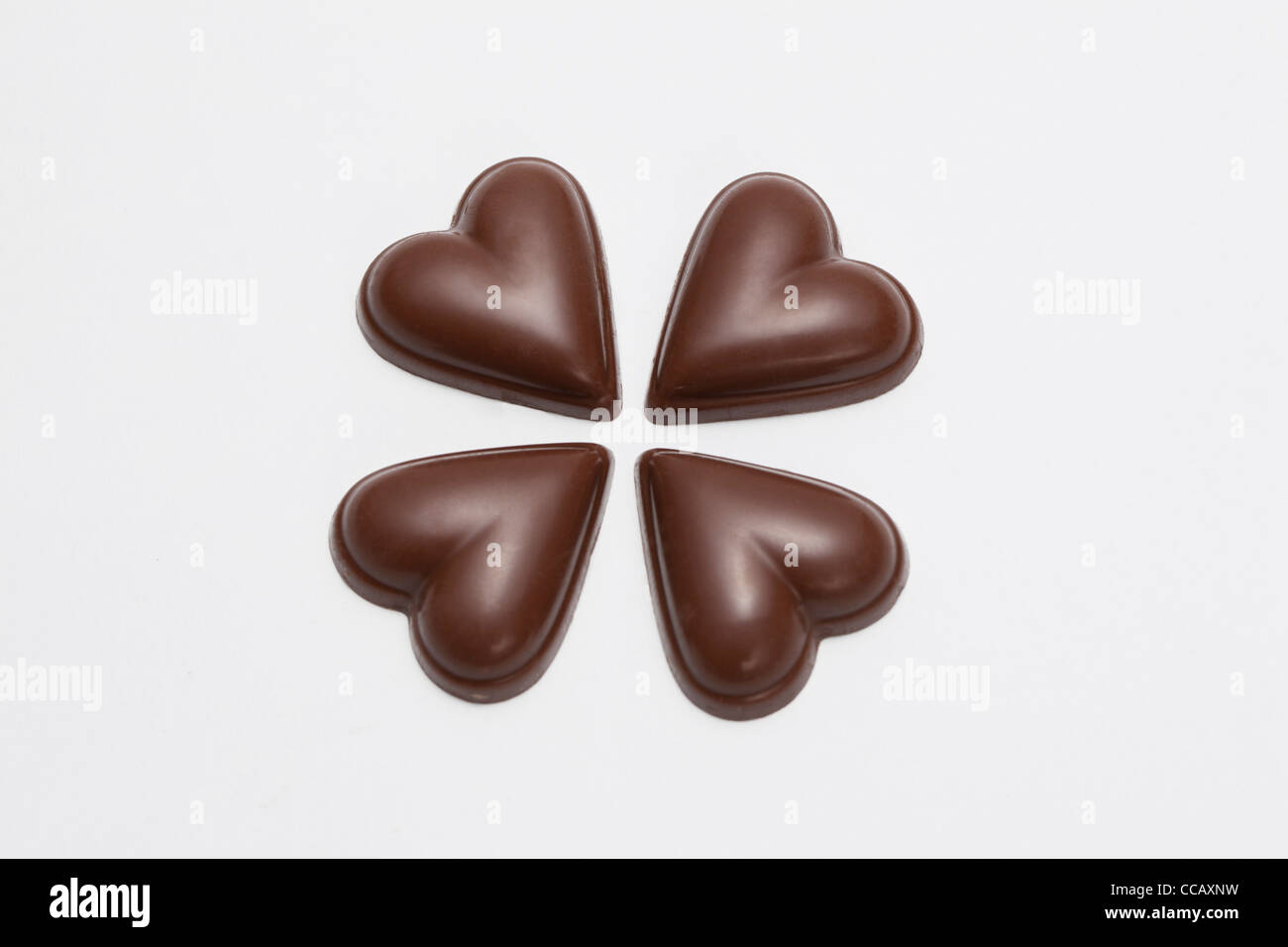 Heart Shaped Chocolates Stock Photo - Alamy