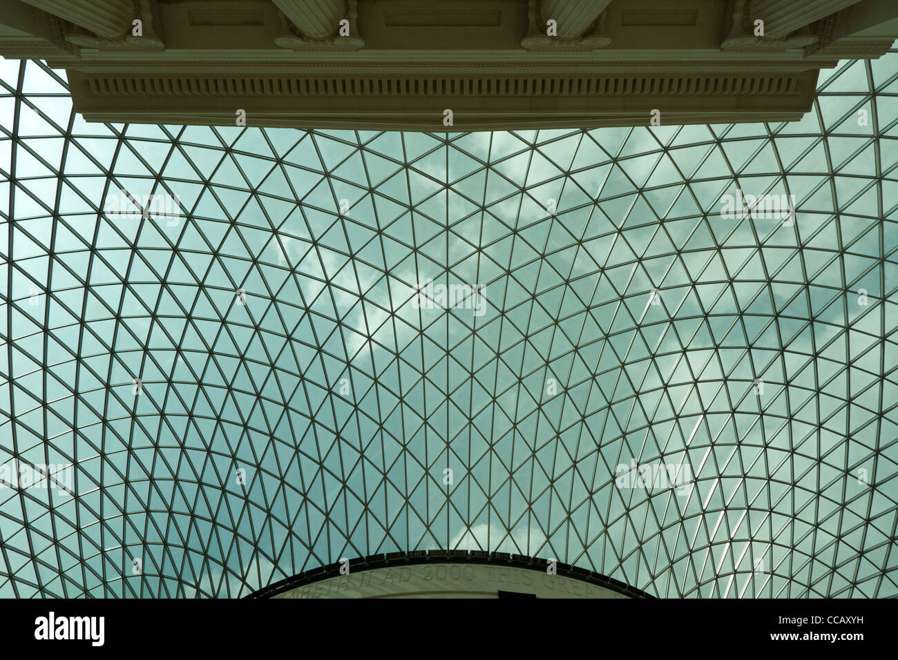 British Museum in London, detail of the dome Stock Photo - Alamy