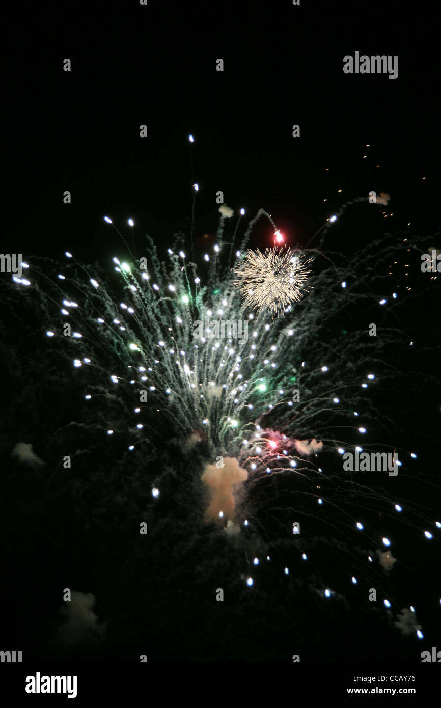 big fireworks display in night sky Stock Photo - Alamy