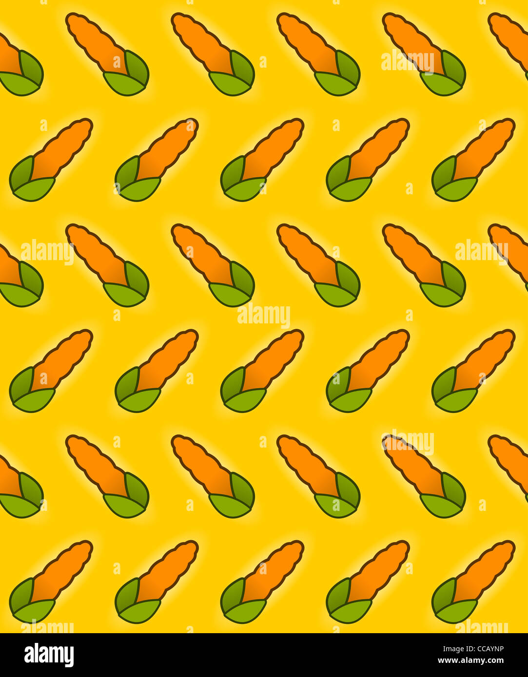 Seamless Corn Pattern - Illustrated seamless pattern of corn shape on ...