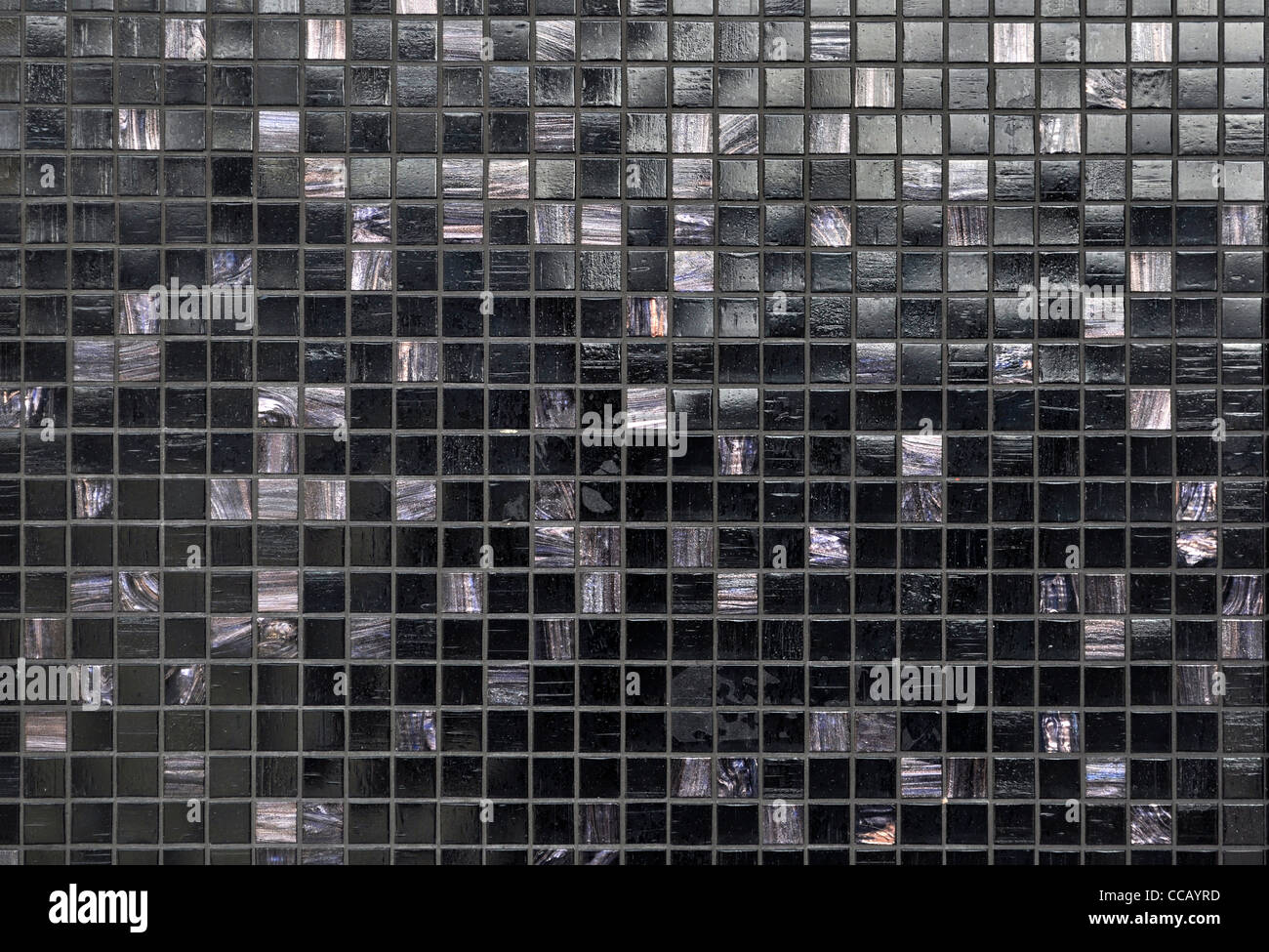 Black mosaic textured surface Stock Photo - Alamy
