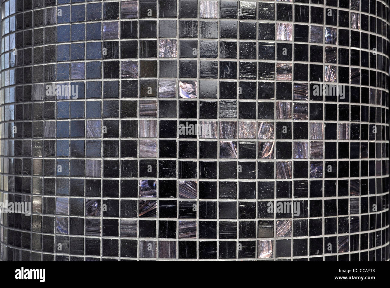 Black mosaic textured surface Stock Photo - Alamy