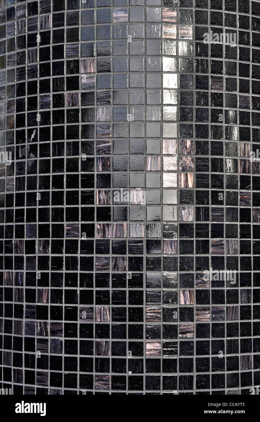 Black mosaic textured surface Stock Photo - Alamy