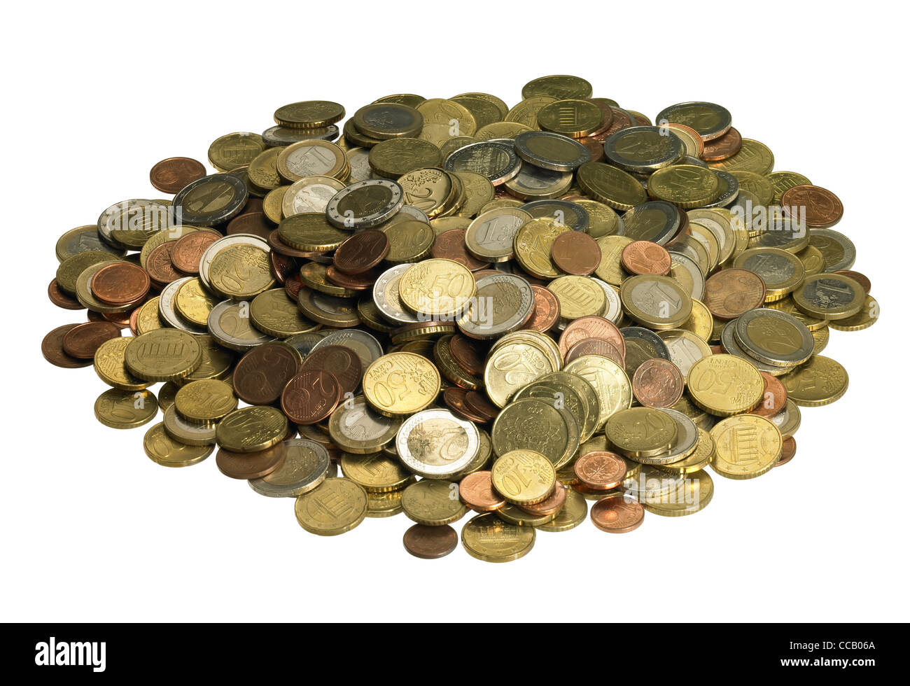 lots of euro coins Stock Photo - Alamy