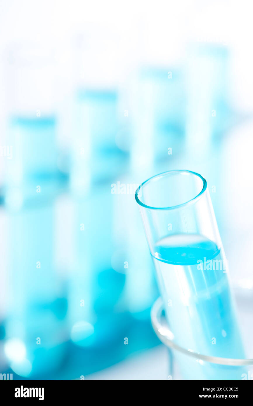 Test tubes in a rack Stock Photo - Alamy