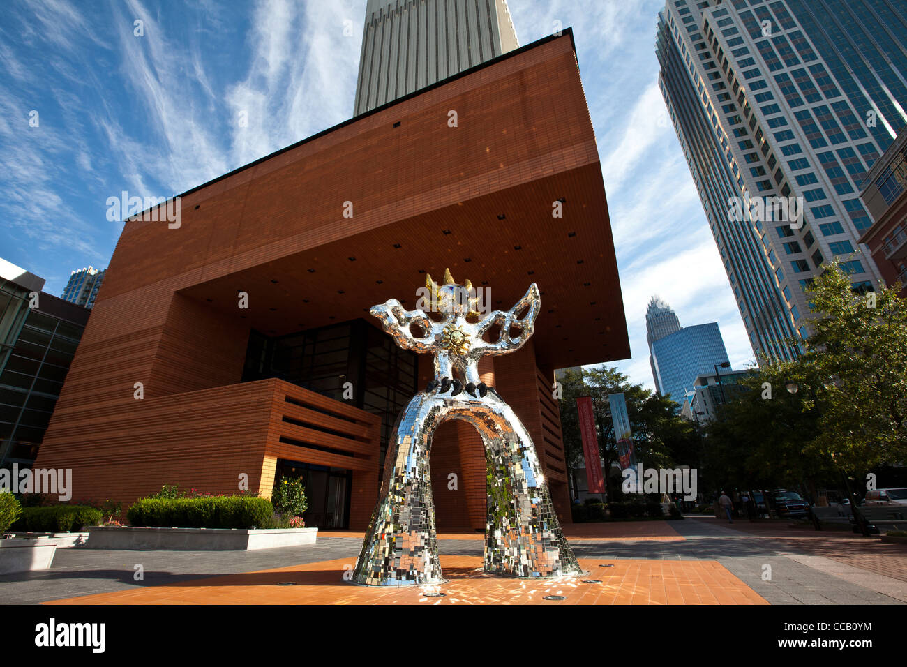 Artist Niki de Saint Phalle The Firebird sculpture in front of the ...