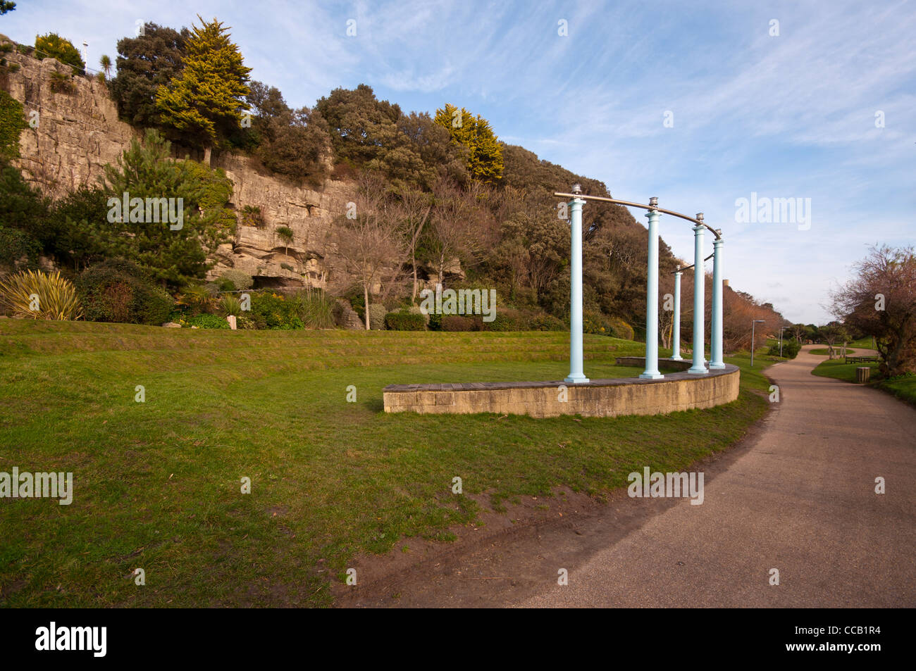 The Amphitheatre In Lower Leas Coastal Park Folkestone Kent UK Stock ...