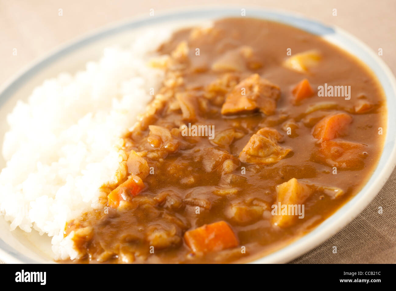 Chicken curry white rice hi-res stock photography and images - Alamy