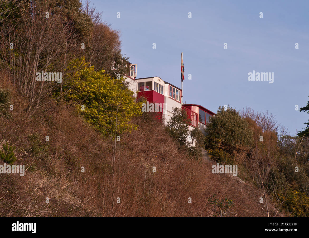 Leas Water Balance Cliff Lift Folkestone Kent UK Stock Photo - Alamy