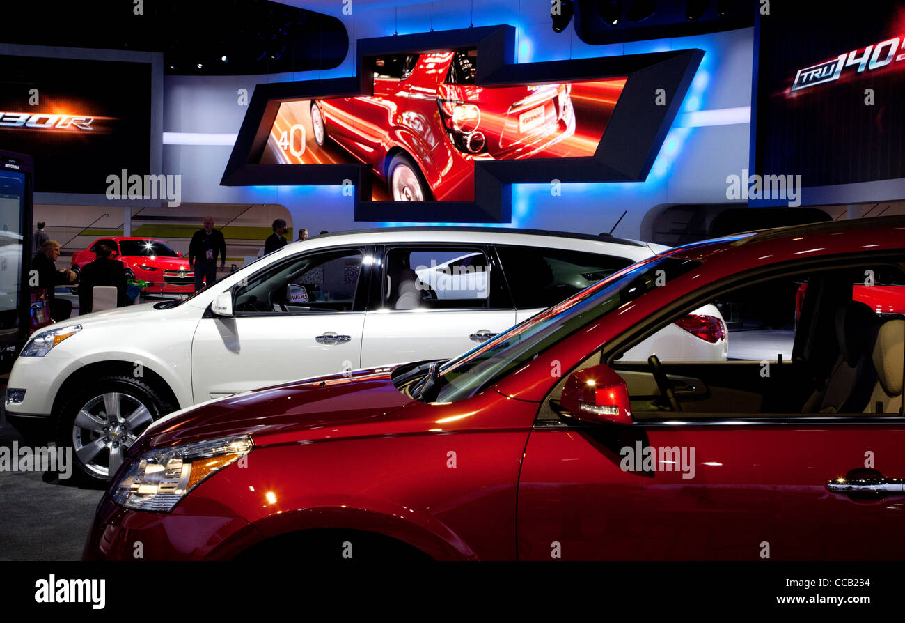 Chevrolet display 2012 North American International Auto Show Stock ...
