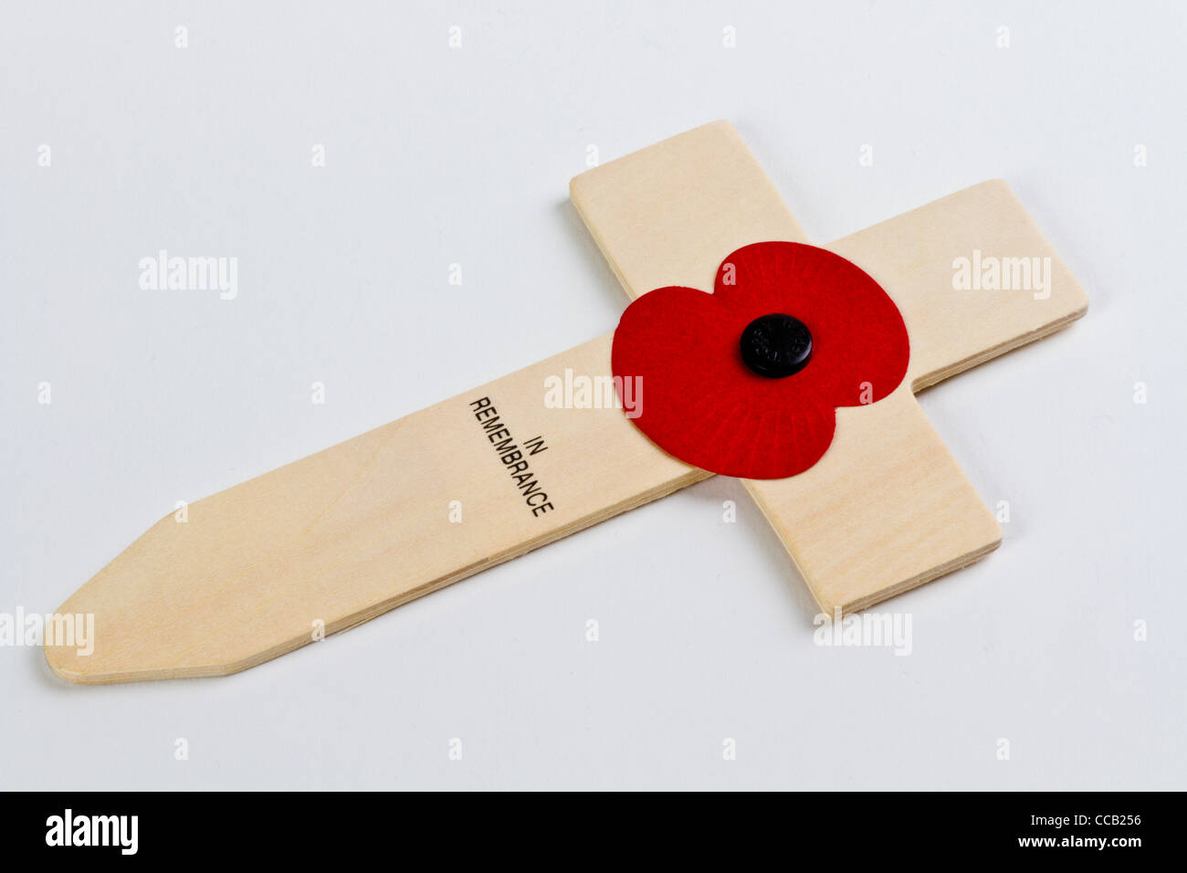 Royal British Legion remembrance cross Stock Photo - Alamy