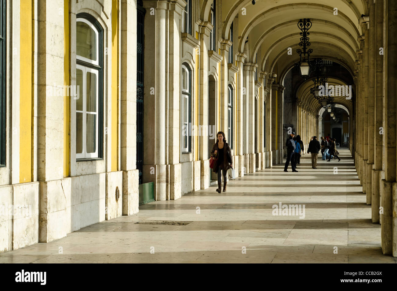 The comercio square lisbon hi-res stock photography and images - Alamy