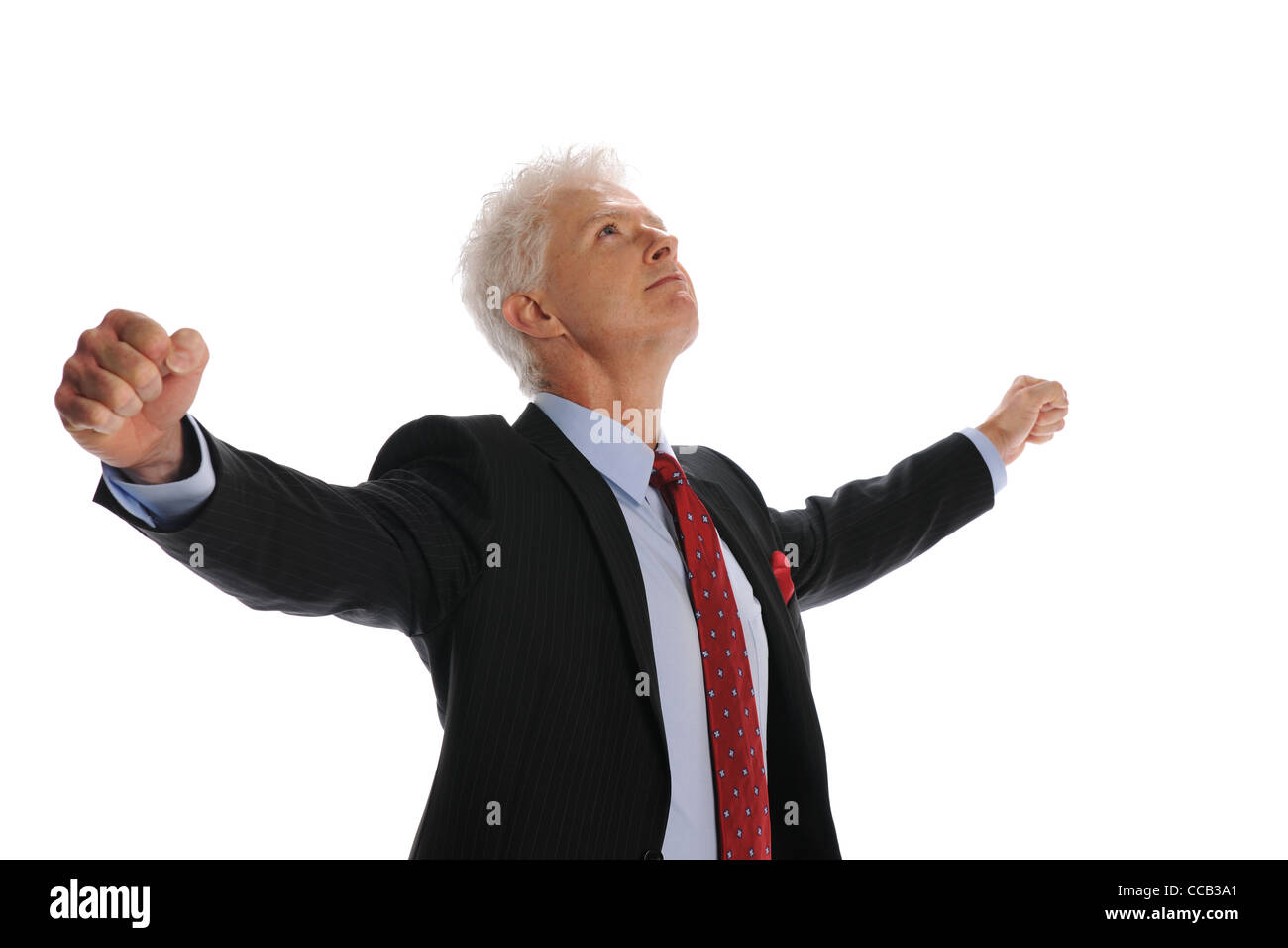 Business man with open arms hi-res stock photography and images - Alamy