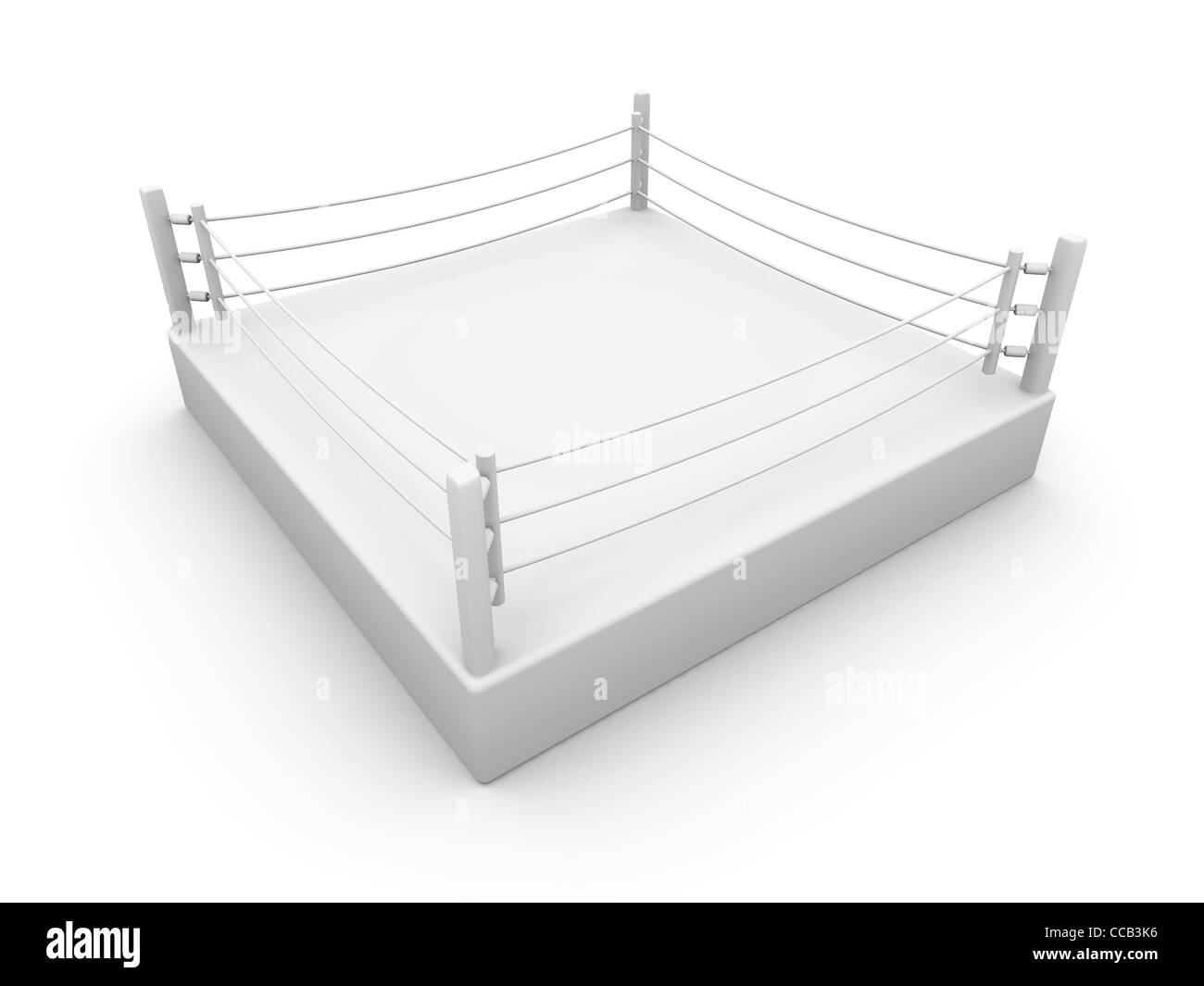 Action defeat competition challenge boxing ring Black and White Stock ...