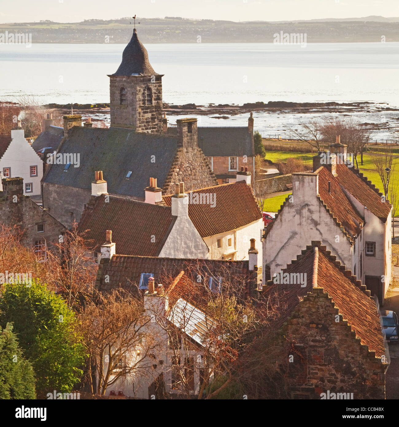 view over Culross Stock Photo - Alamy