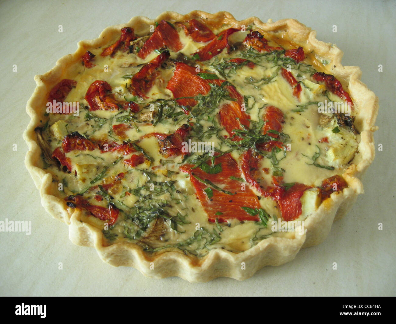 Home made quiche Stock Photo - Alamy
