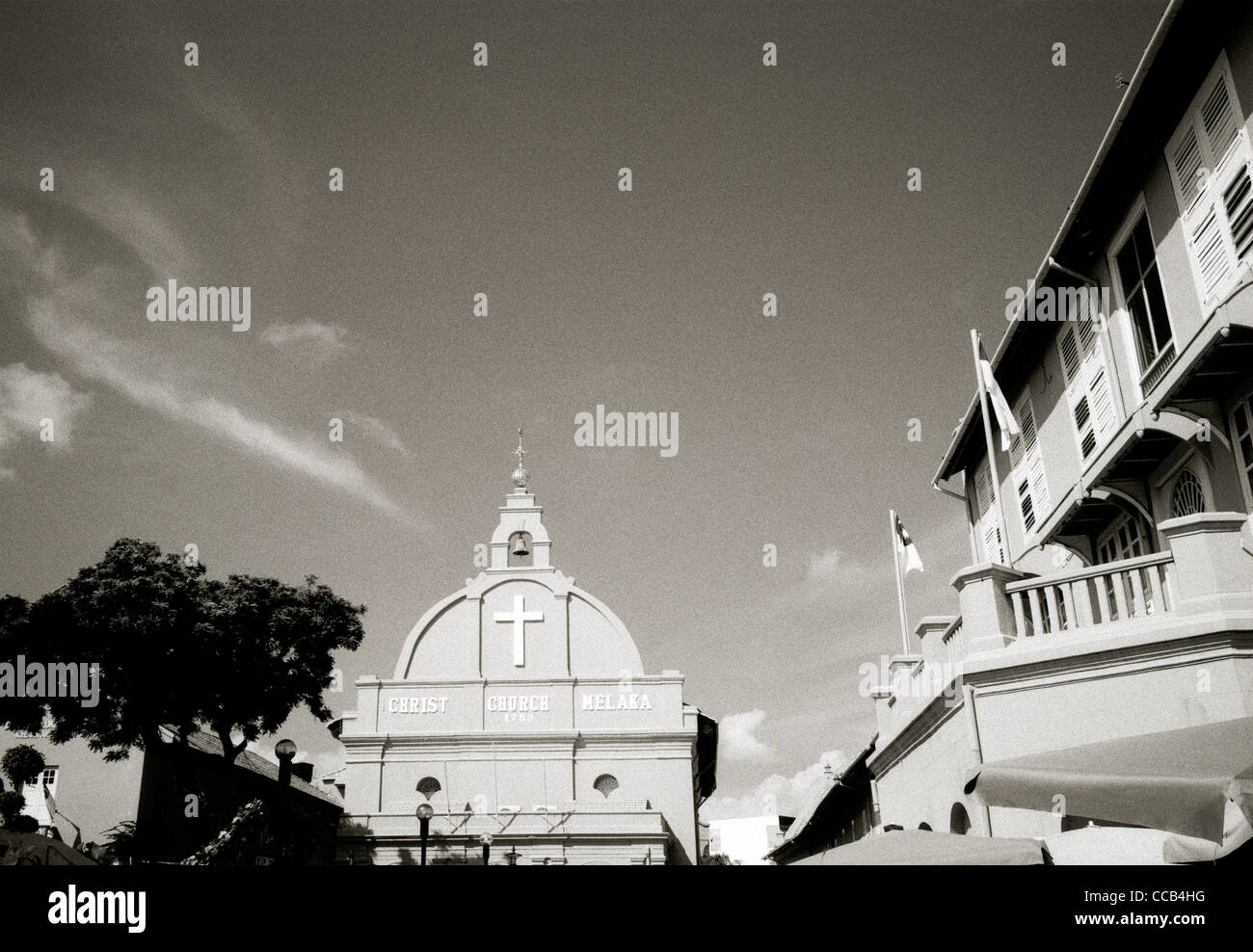 Christ Church in Dutch Square in Malacca Melaka in Malaysia in Far East ...