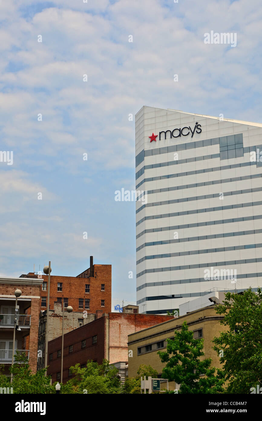 Corporate headquarter office building of Macy's, the large American department store. The office ...
