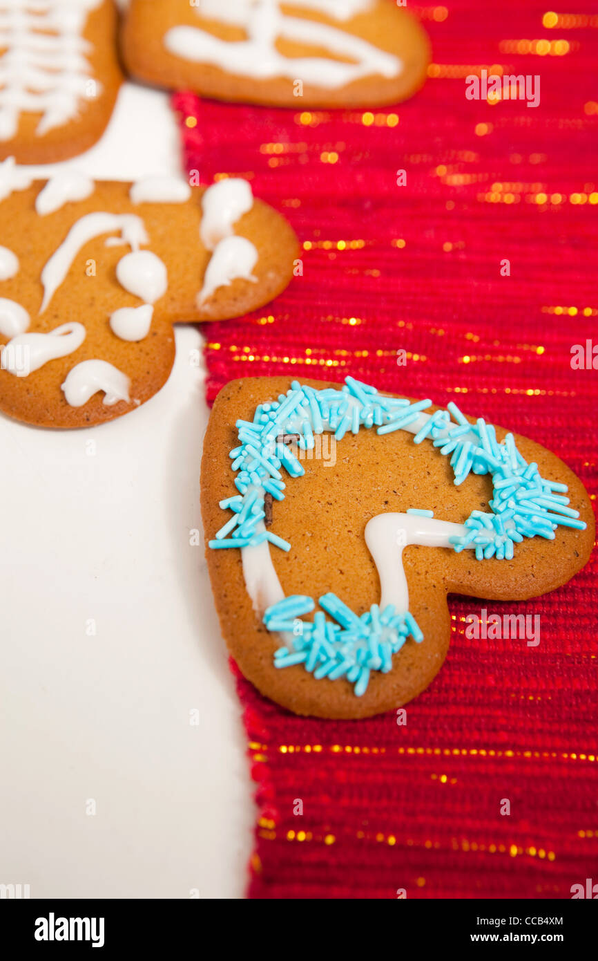 Decorated Christmas gingerbread. Studio shot Stock Photo - Alamy