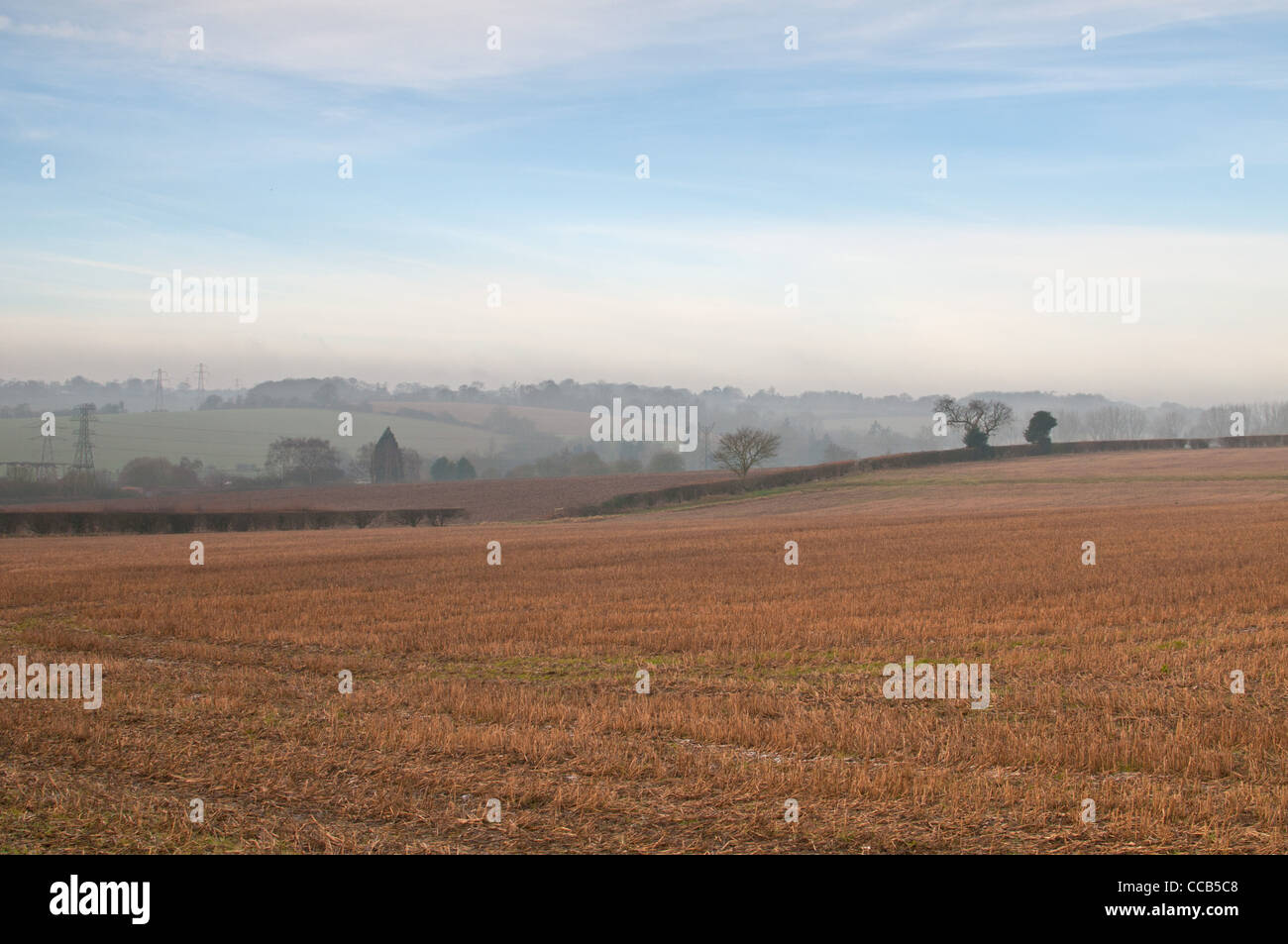 English Rural Landscape In Chiltern High Resolution Stock Photography ...