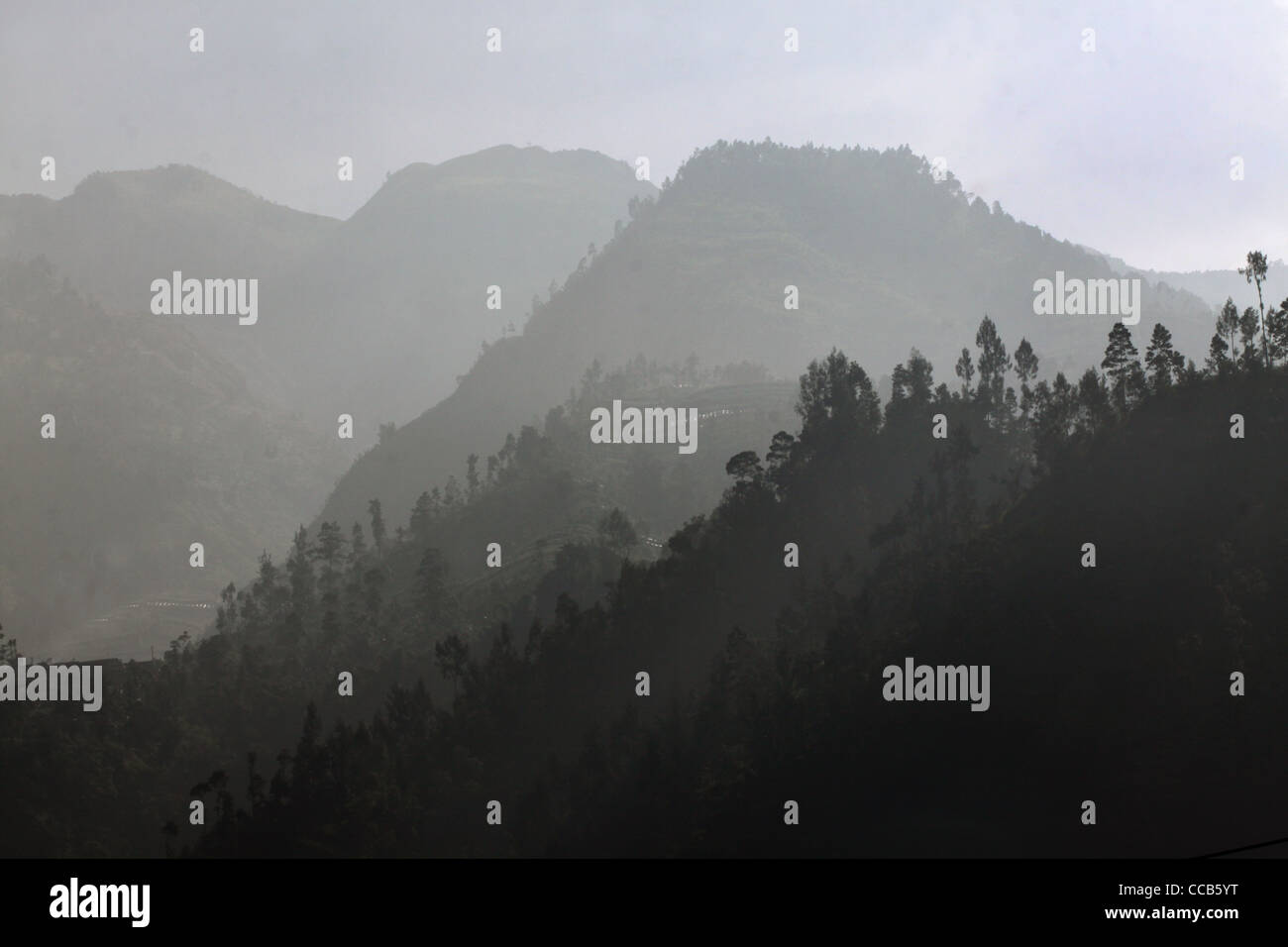 mountains around Mount Merapi Yogyakarta Indonesia Central Java ...