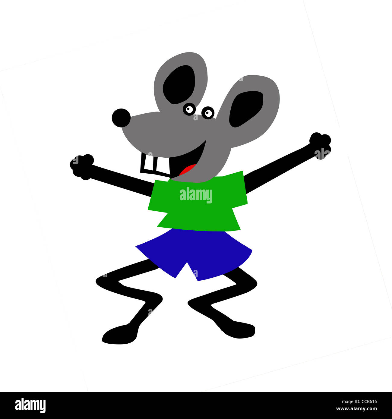 vector drawing mouse on white background Stock Photo - Alamy