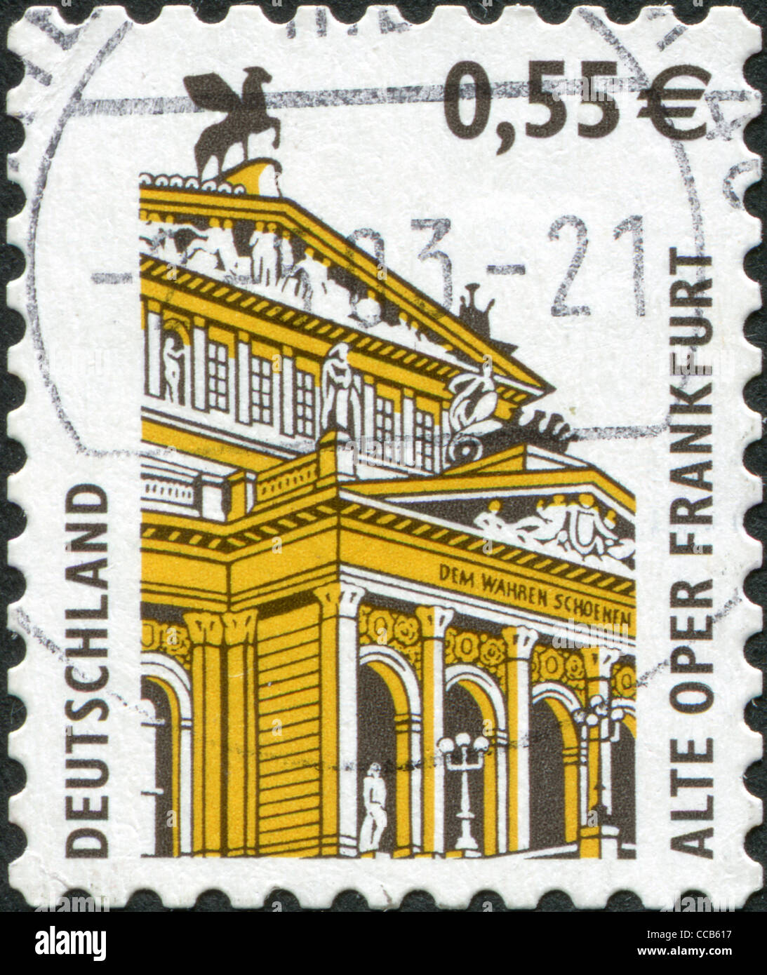GERMANY - CIRCA 2002: A stamp printed in the Germany, shows the Old ...