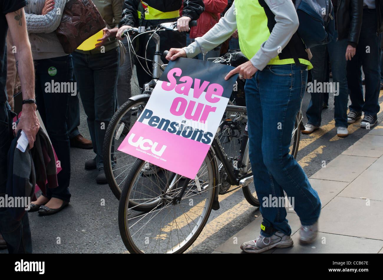 Official demonstration against government hi-res stock photography and ...