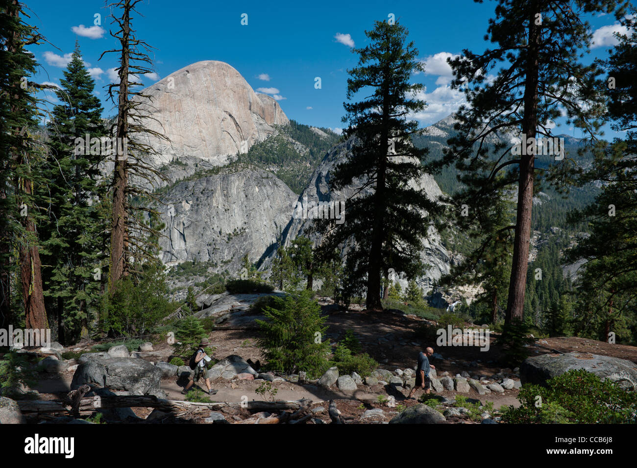 Hiking The Panoramic Trail. Back of Half Dome, Liberty Cap, Nevada ...