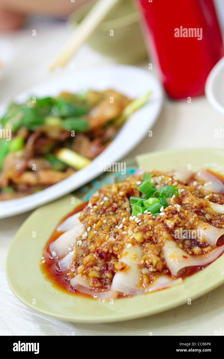 Sliced Boiled Pork with Garlic Sauce, Sichuan Cuisine Stock Photo - Alamy