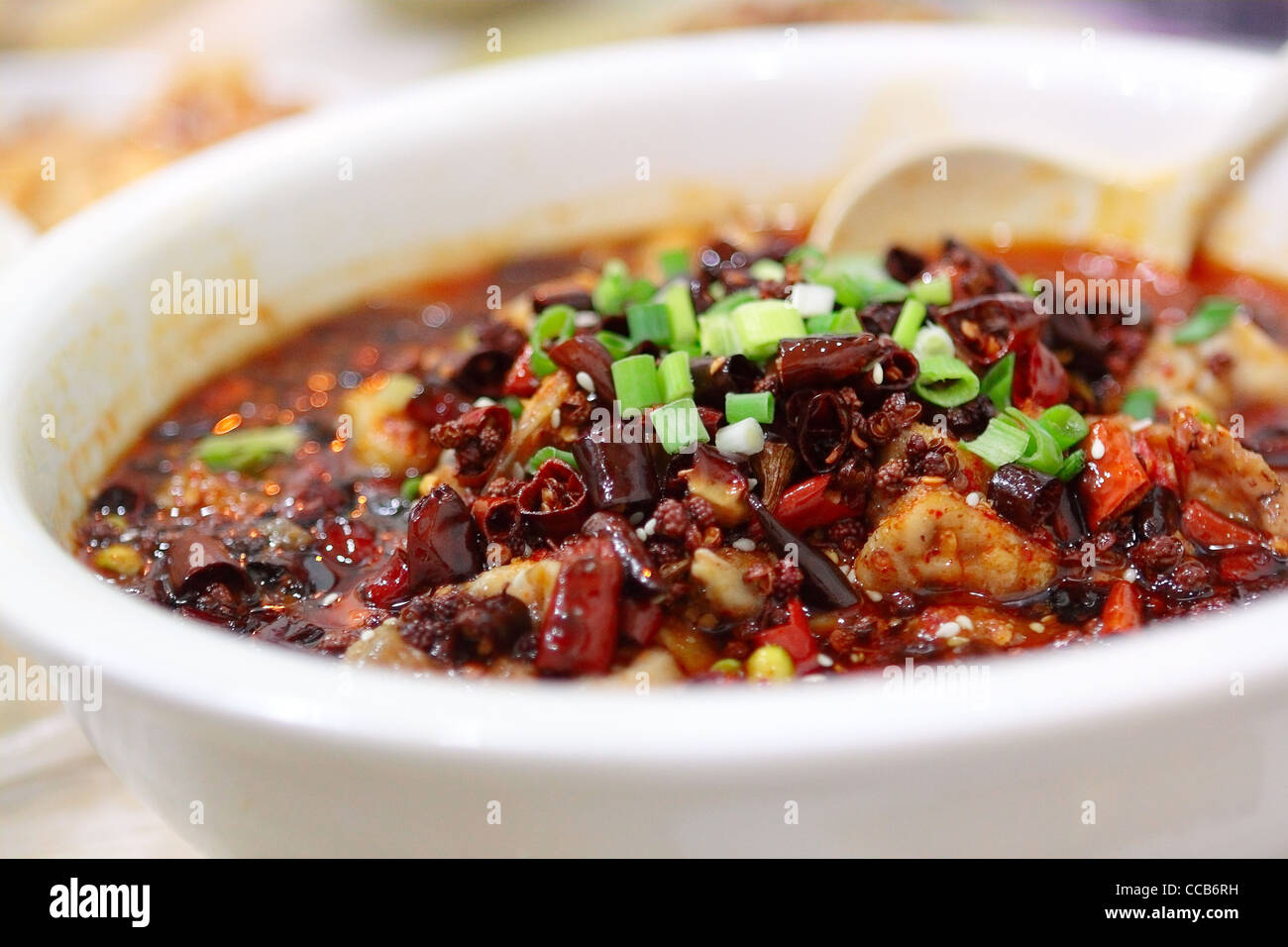 hot fish, chinese food Sichuan Cuisine Stock Photo - Alamy
