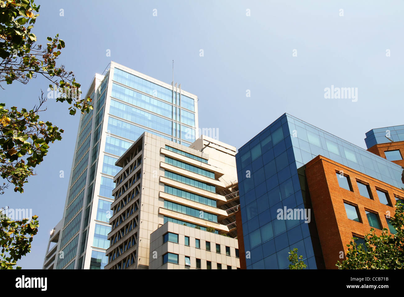 Modern Architecture in Santiago de Chile, Chile, South america Stock ...