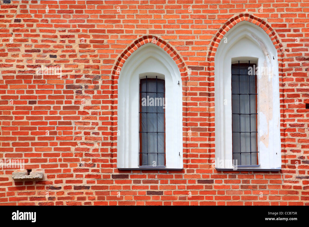 window in red brick wall Stock Photo - Alamy