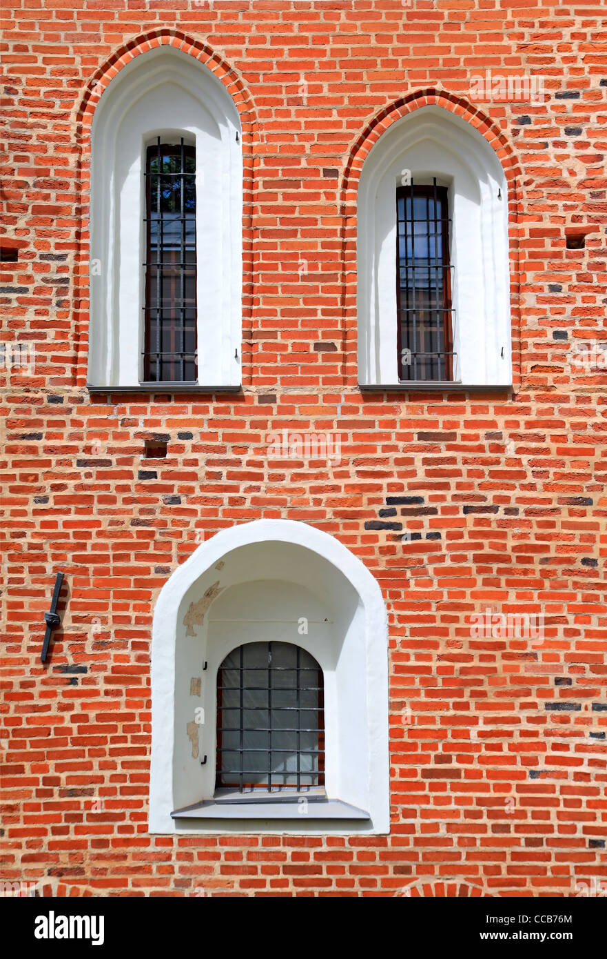 window in red brick wall Stock Photo - Alamy