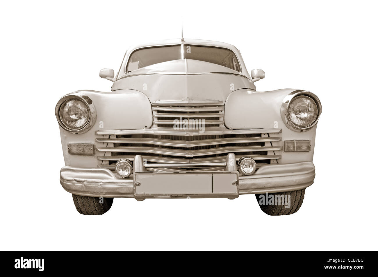 Front view orange car Cut Out Stock Images & Pictures - Alamy