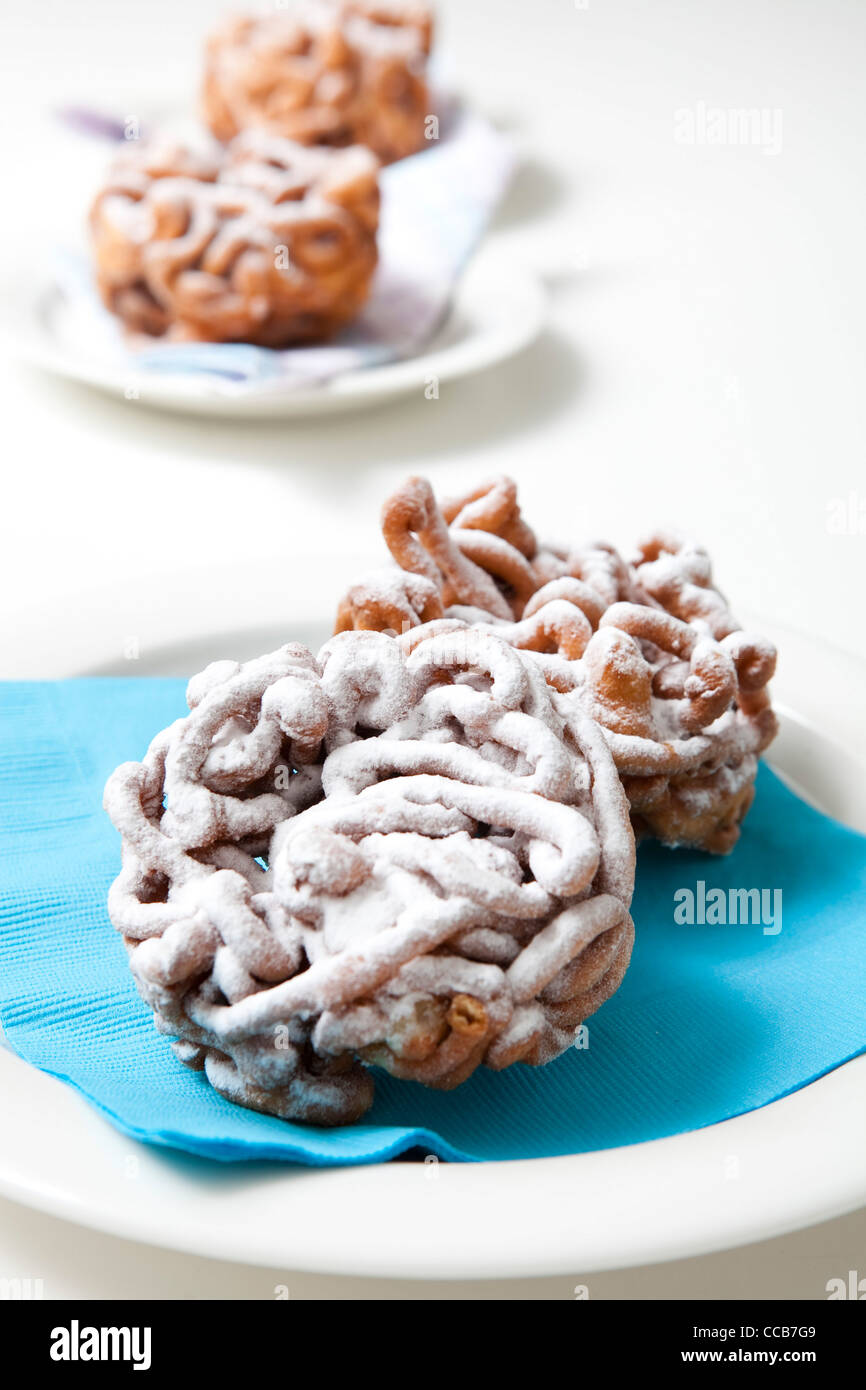 Traditional finnish May Day funnel cake, tippaleipa Stock Photo - Alamy