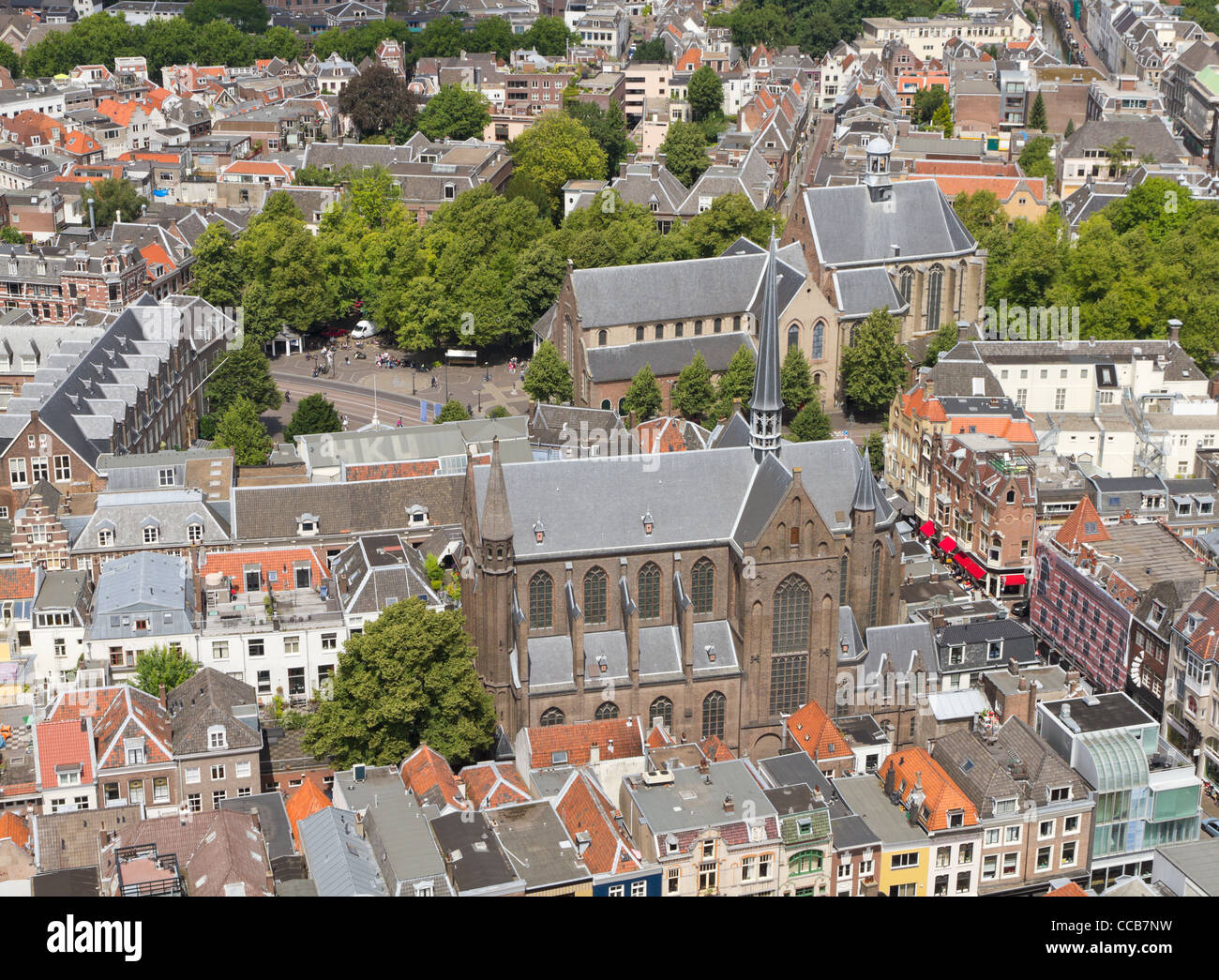 Aerial view from Dom tower over Utrecht, Netherlands Stock Photo - Alamy