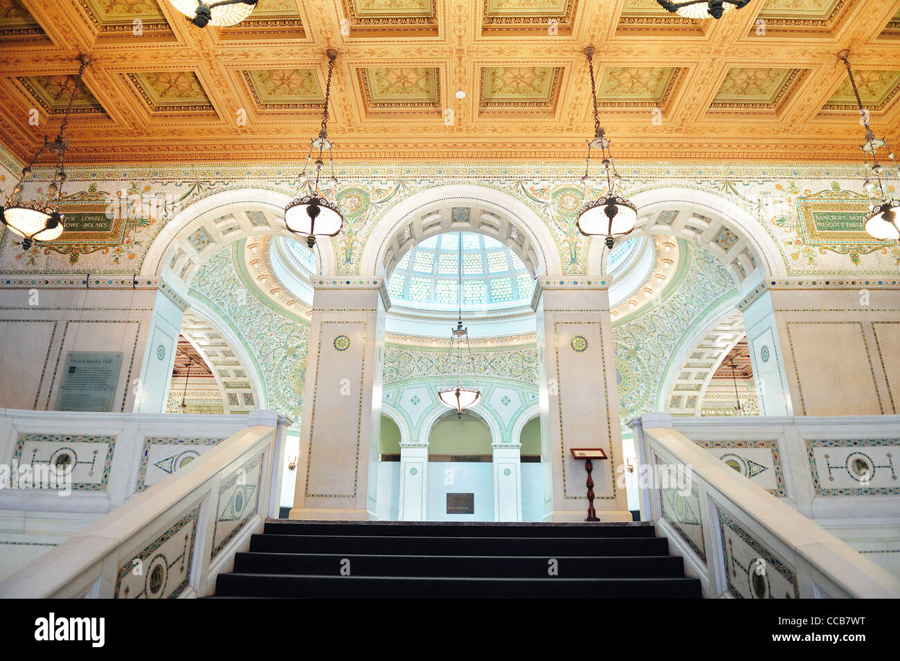 Chicago Cultural Center interior view Stock Photo - Alamy