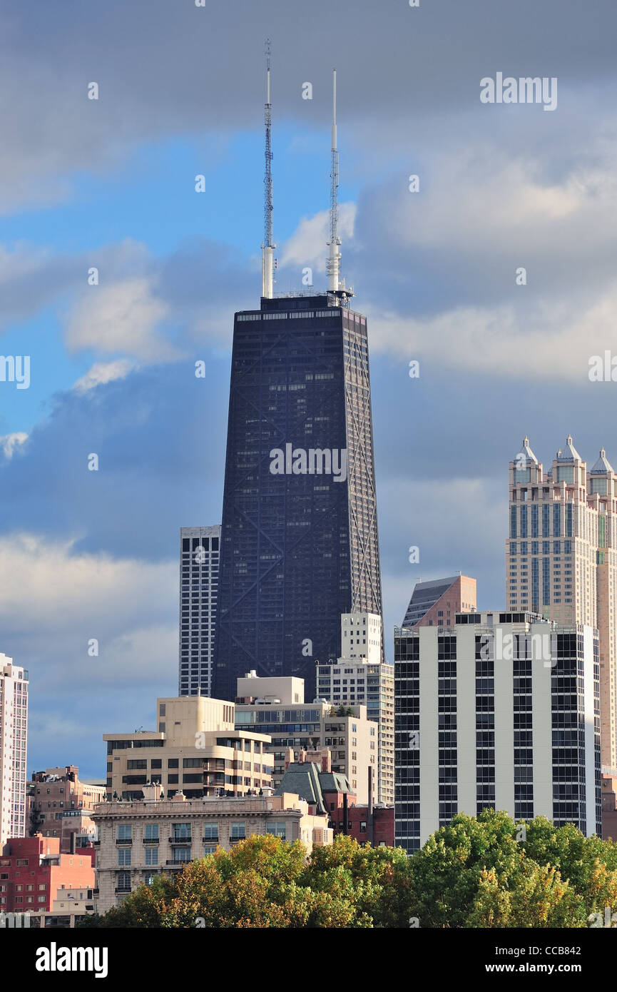 Hancock building closeup Stock Photo - Alamy