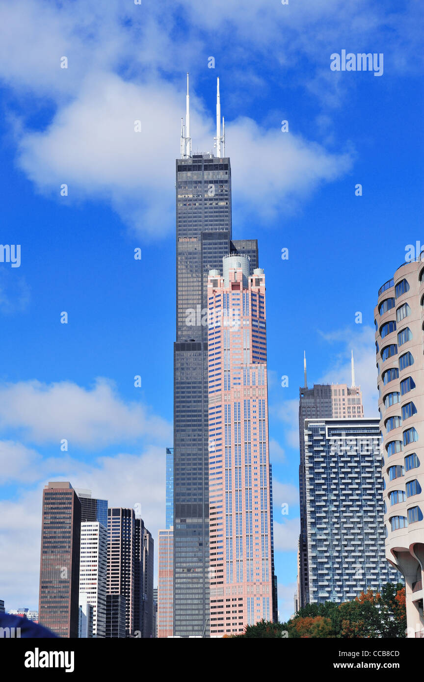 Willis tower close up Stock Photo - Alamy