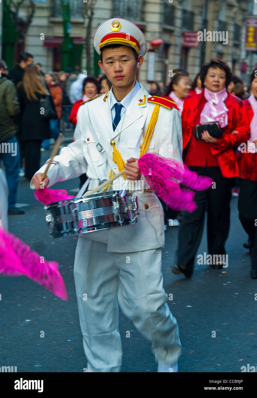 Paris, France, Marching Band, in Traditional Uniform, Parading in ...