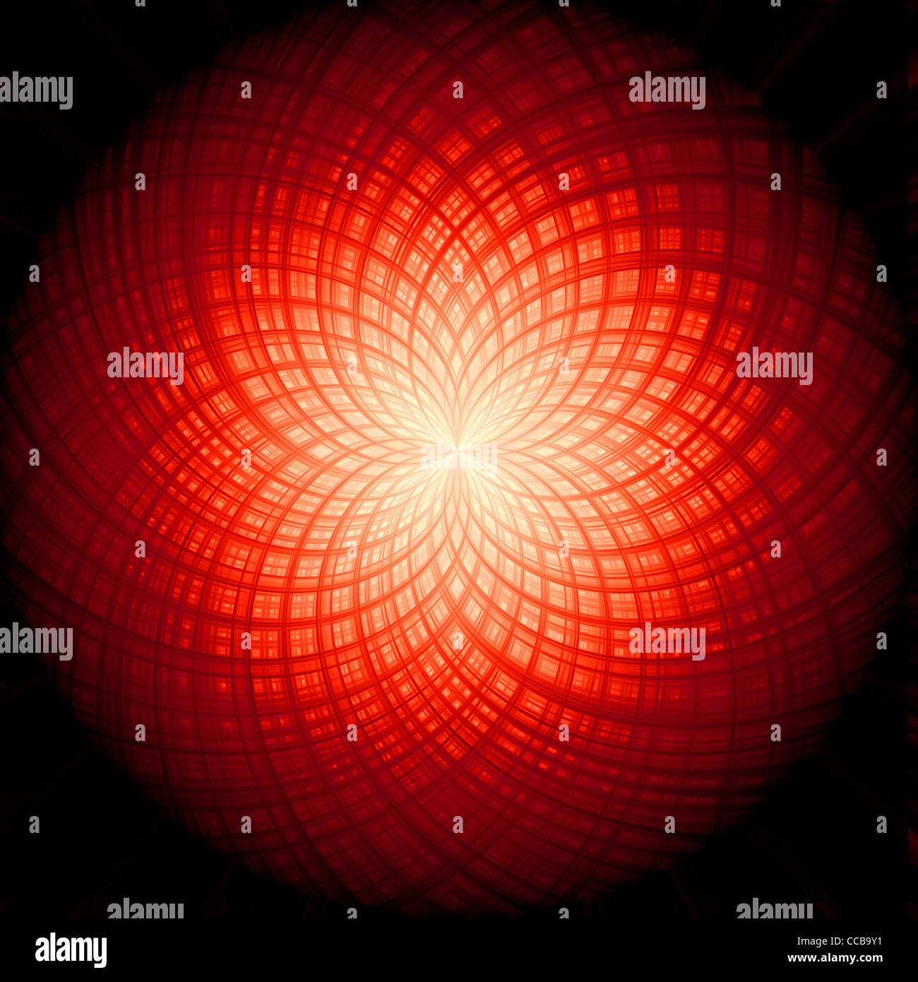 abstract radial geometric pattern on a black background Stock Photo - Alamy